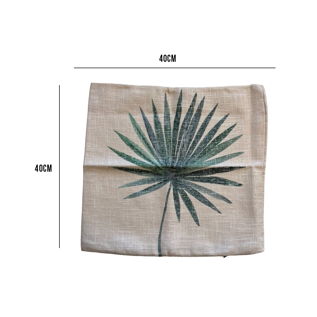 Capa de Almofada Linho Folha 40 x 40 cm: você compra na Reviva Home